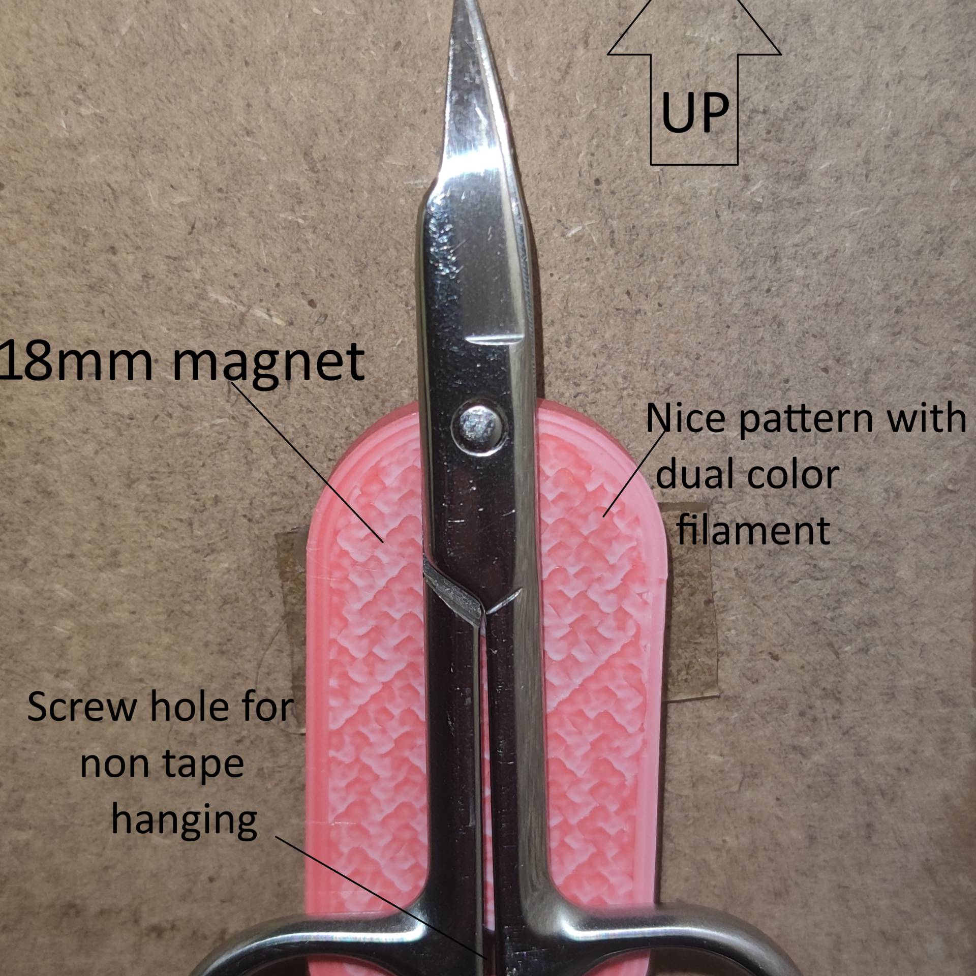 3D Printer Files | 3MF File | Magnetic Wall Scissors holder | Creality ...