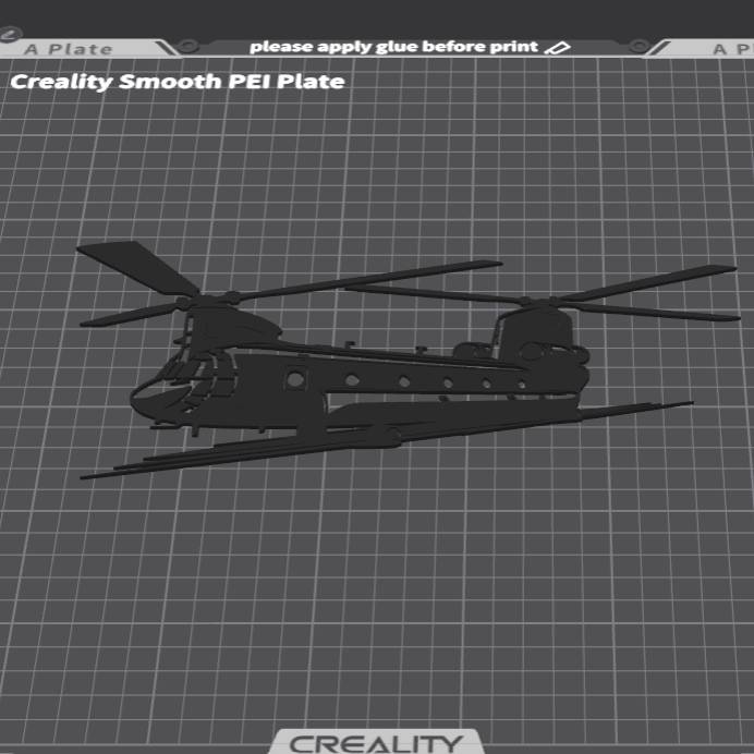 3D Printer Files | 3MF File | CH-47 CHINOOK #4 | 2D WALL ART | Creality ...