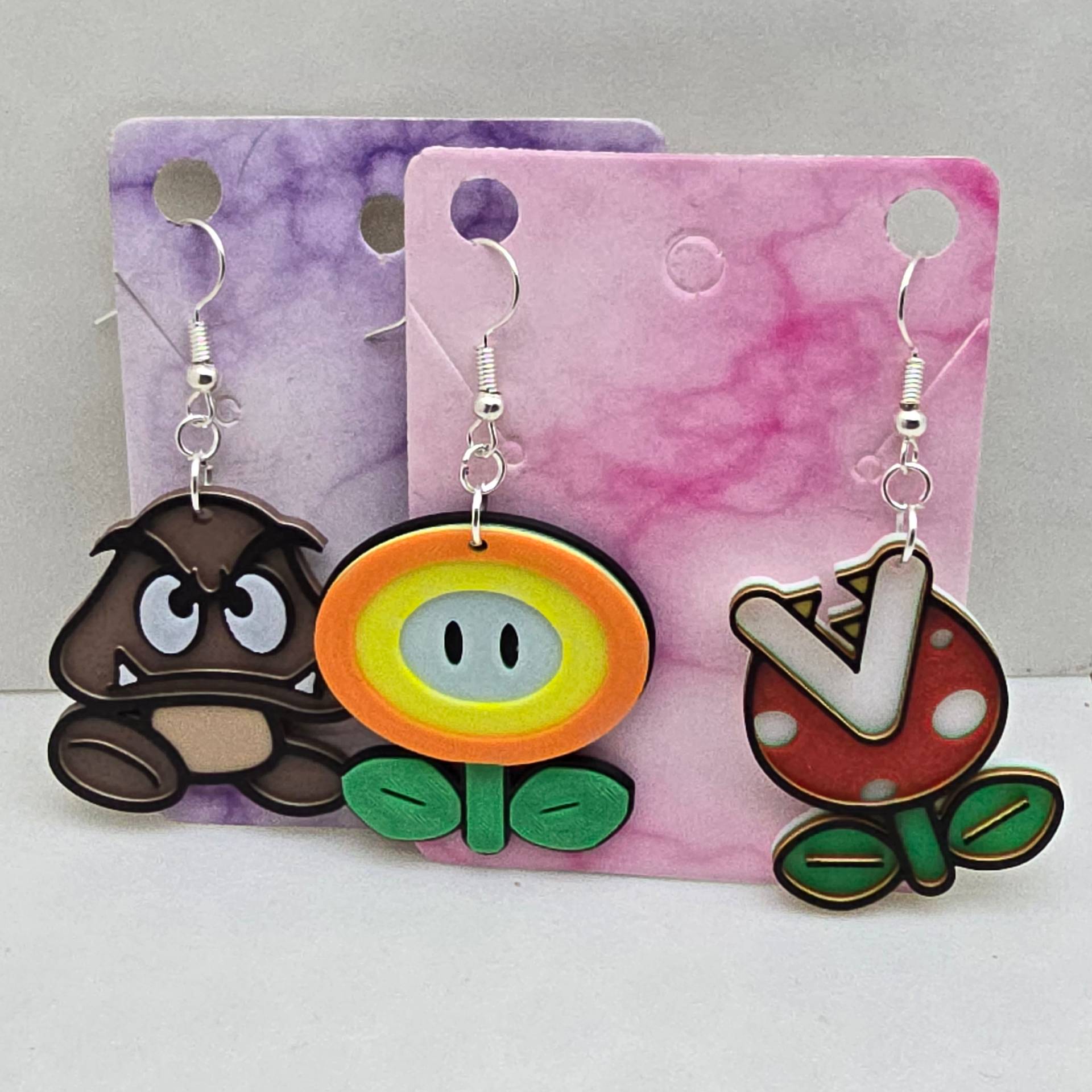 3D Printer Files | 3MF File | Mario World pt Earrings | Creality Cloud