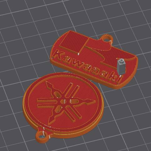 3D Printer Files | 3MF File | Motorcycle brand keychain | Creality Cloud