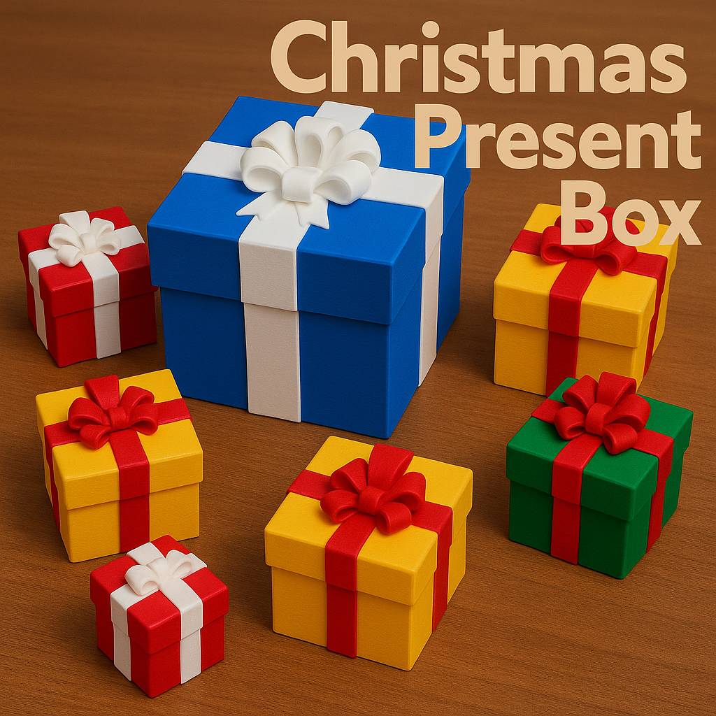 3D Printer Files | 3MF File | Christmas Present Box | Creality Cloud