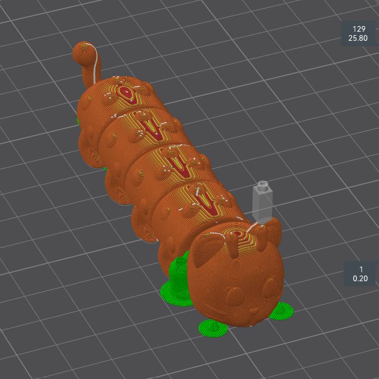 3D Printer Files | 3MF File | Caterkitty Flexi ( Cat-caterpillar ...