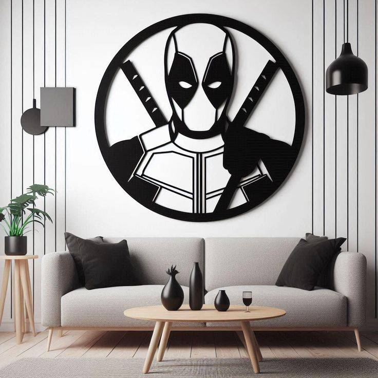 3D Printer Files | 3MF File | WallArt DeadPool 002 | Creality Cloud