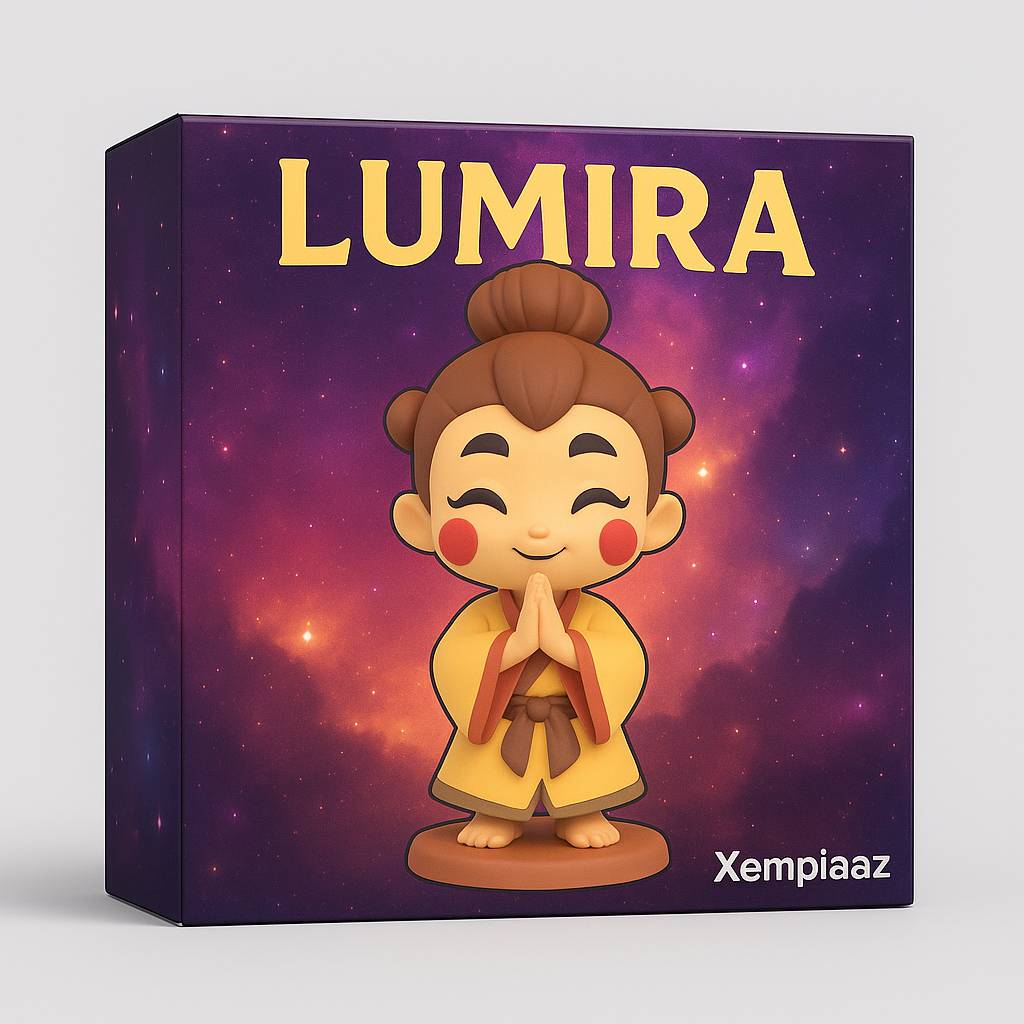 Characters & Creatures STL Download - Lumira neon spirit monkby Xempiaaz