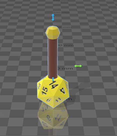 Introducing the D20 Club! The D20 Club is a unique and powerful weapon ...