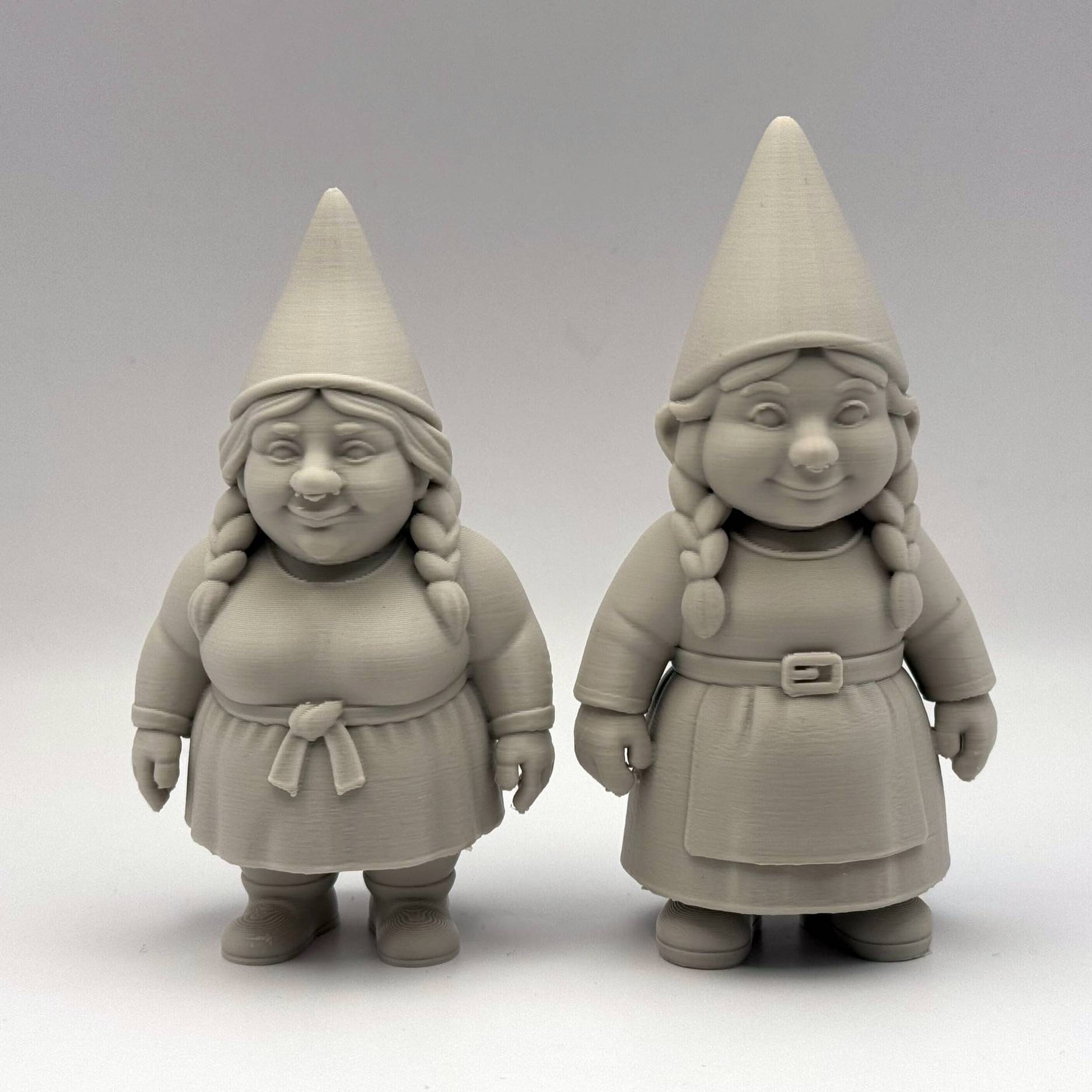 3D Printer Files | 3MF File | Two Female Garden Gnomes | Creality Cloud