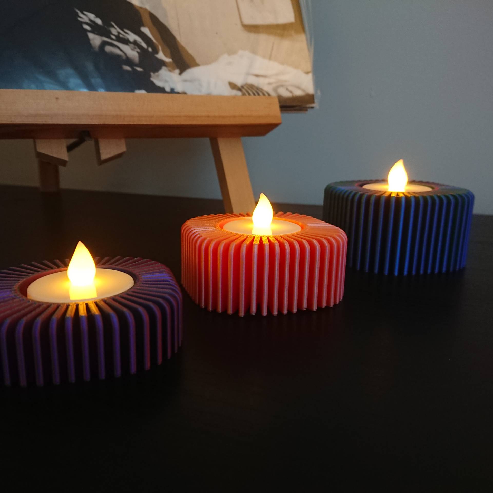 Free Home Decorations & Ornaments STL Download - Ribbed Tealight ...