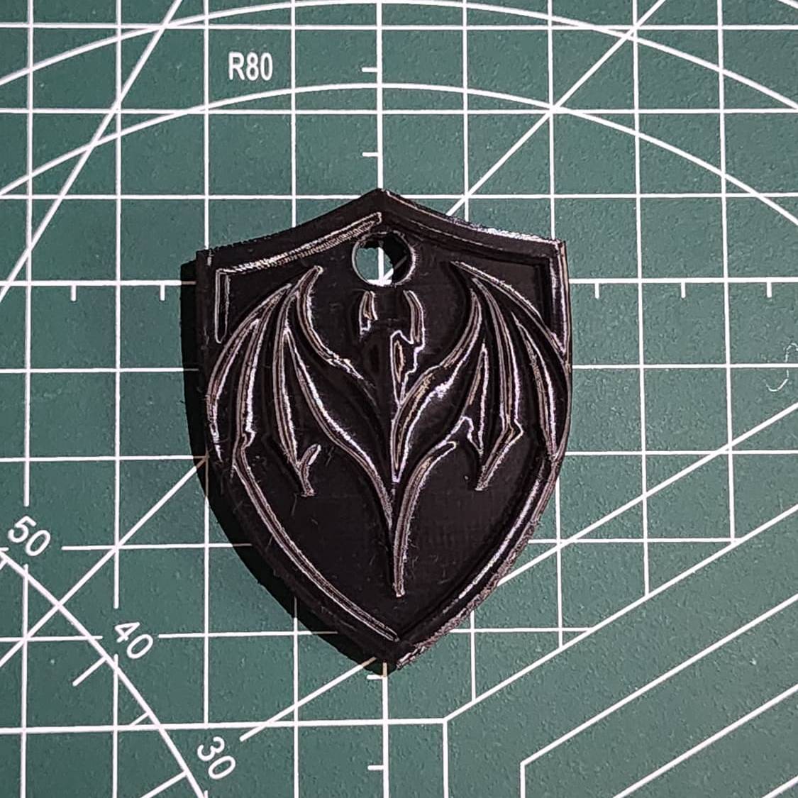 3D Printer Files | 3MF File | Bat Crest Keychain | Creality Cloud