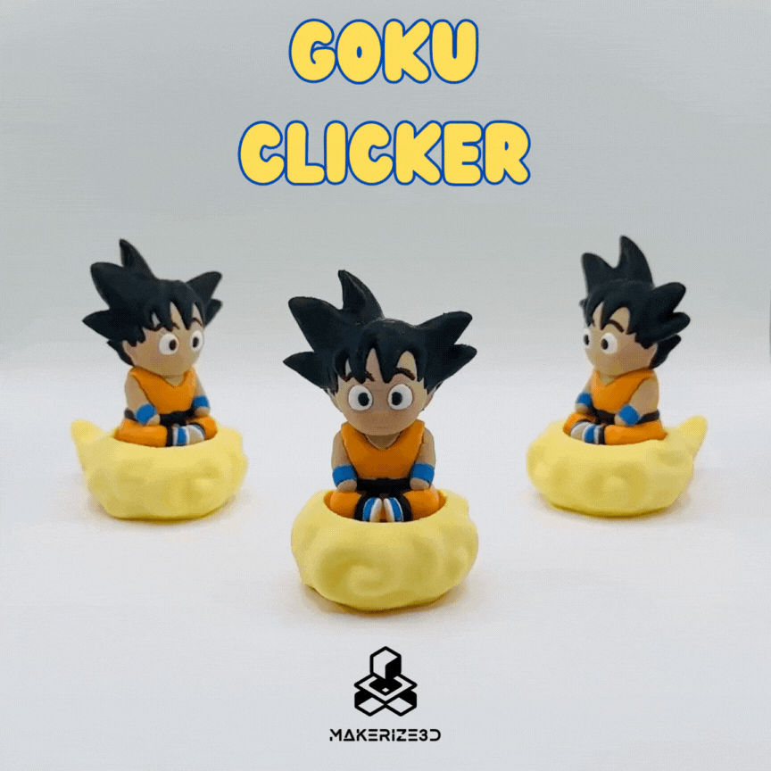 3D Printer Files | 3MF File | Goku Clicker | Creality Cloud
