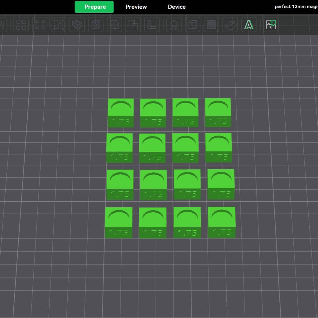 3D Printer Files | 3MF File | perfect 12mm magnet tabs | Creality Cloud