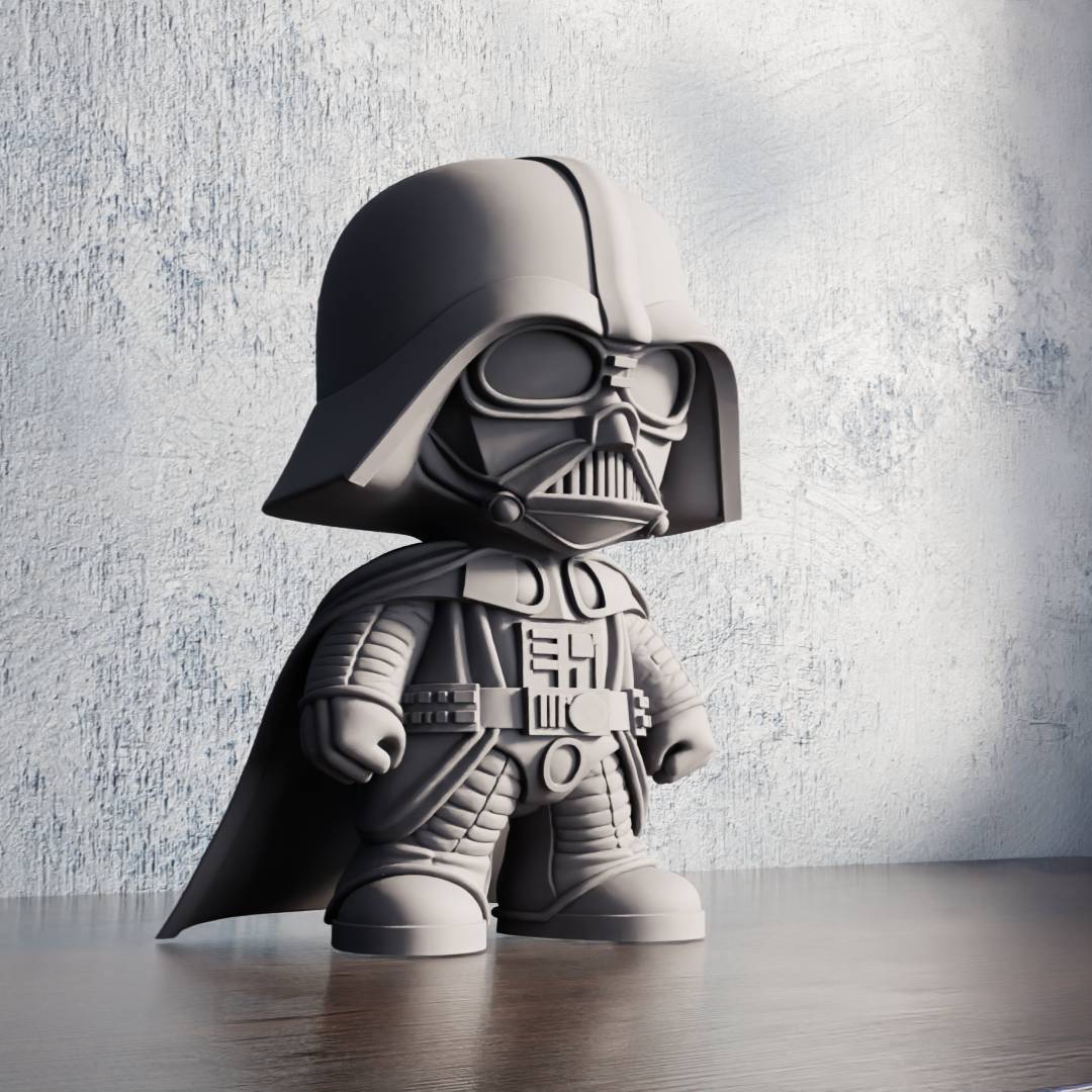 3d yazıcı baskı modelleri | 3MF | Mini Vader Figurine | Creality Cloud