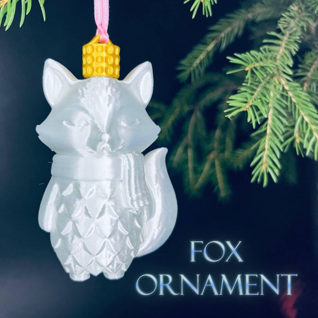3D Printer Files | 3MF File | Christmas tree Fox ornament - collection ...