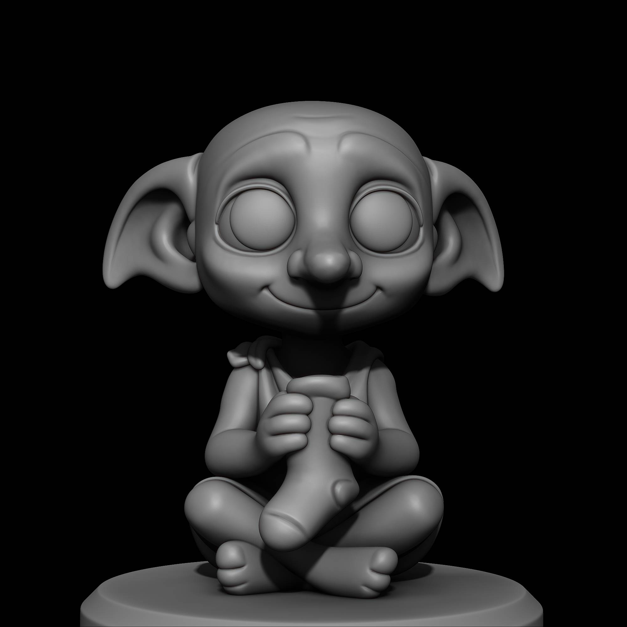 Characters & Creatures STL Download - Chibi Dobby the House Elf – 3D ...