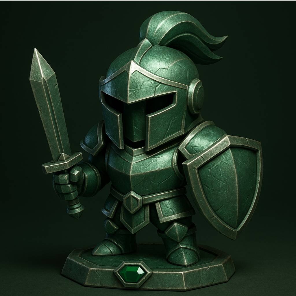 Archivos de impresora 3D | Archivo 3MF | Emerald Knight | Creality Cloud