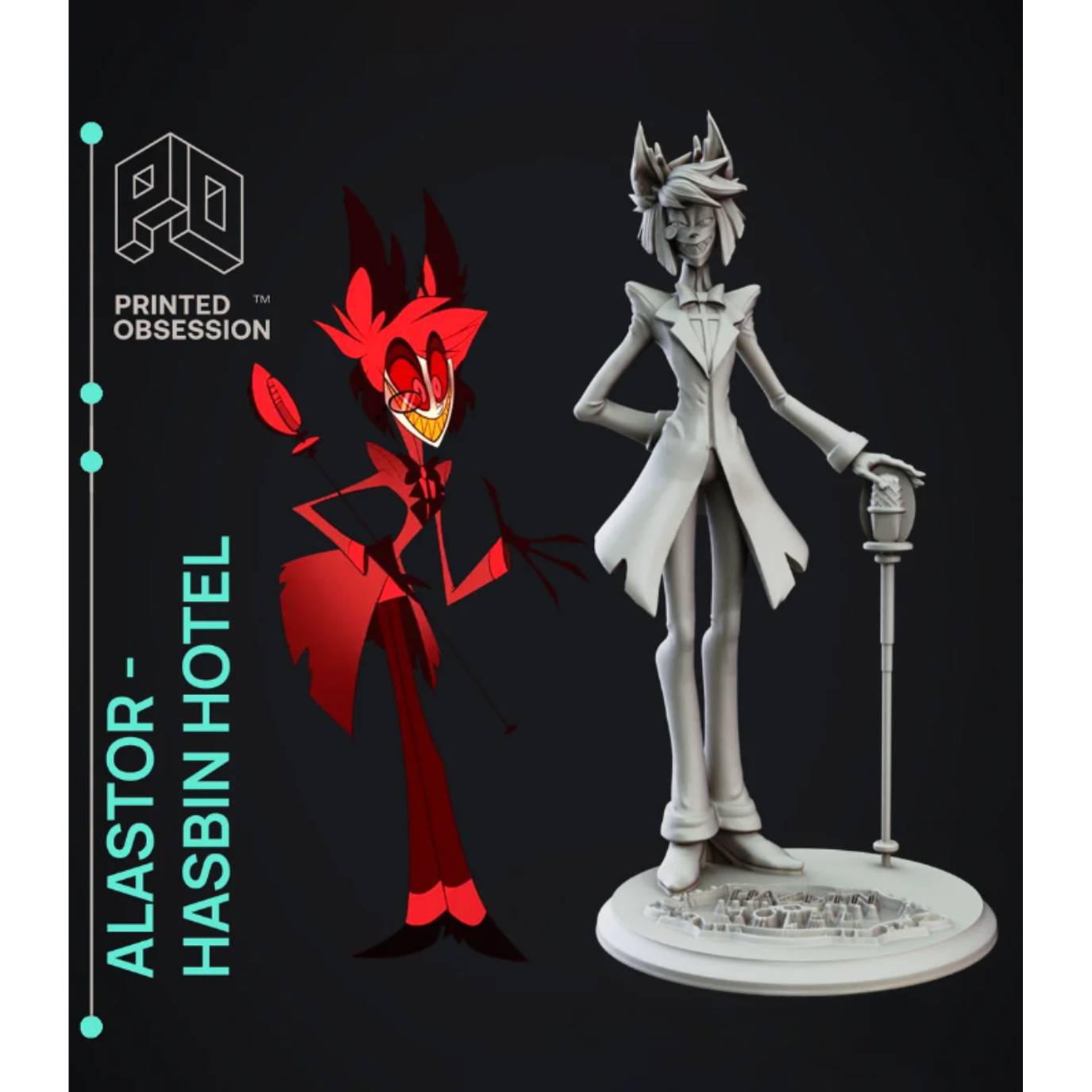 3D Printer Files | 3MF File | Alastor - Hasbin Hotel - Fanart ...