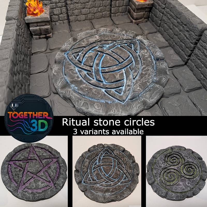 3D Printer Files | 3MF File | Ritual Stone circles - different variants ...