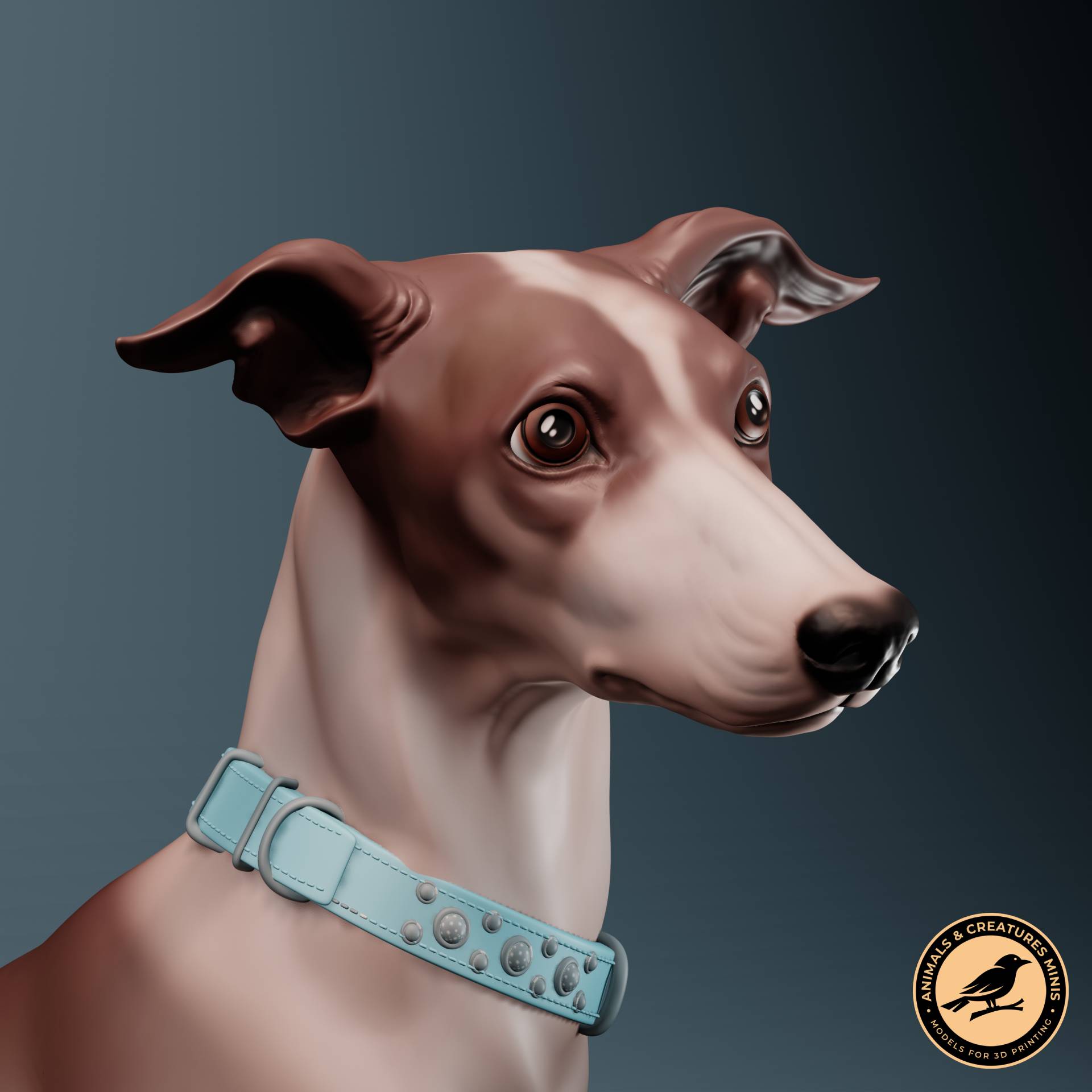 Characters & Creatures STL Download - Italian Greyhound - YellowDay