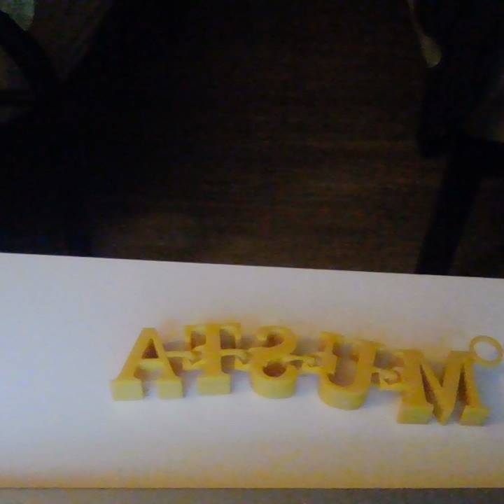 3D Printer Files | 3MF File | MUSTAFA name keychain | Creality Cloud