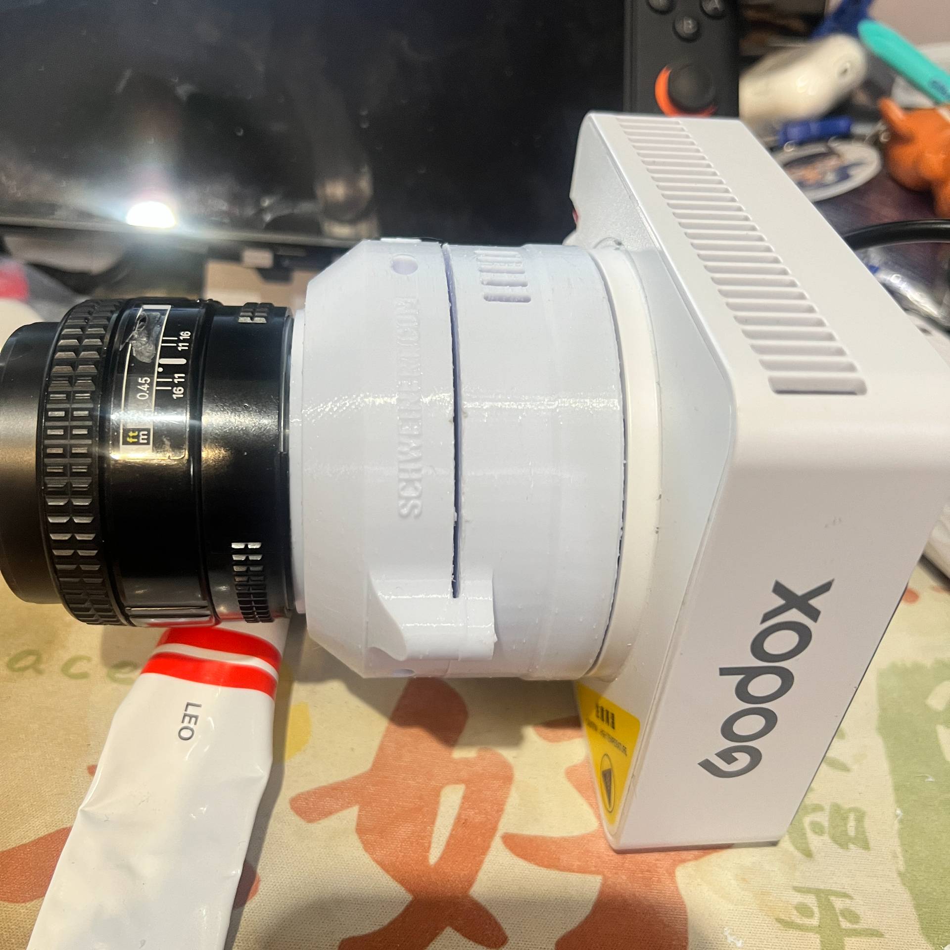 3D Printer Files | 3MF File | A GOBO with godox mount. build in NIKON F ...