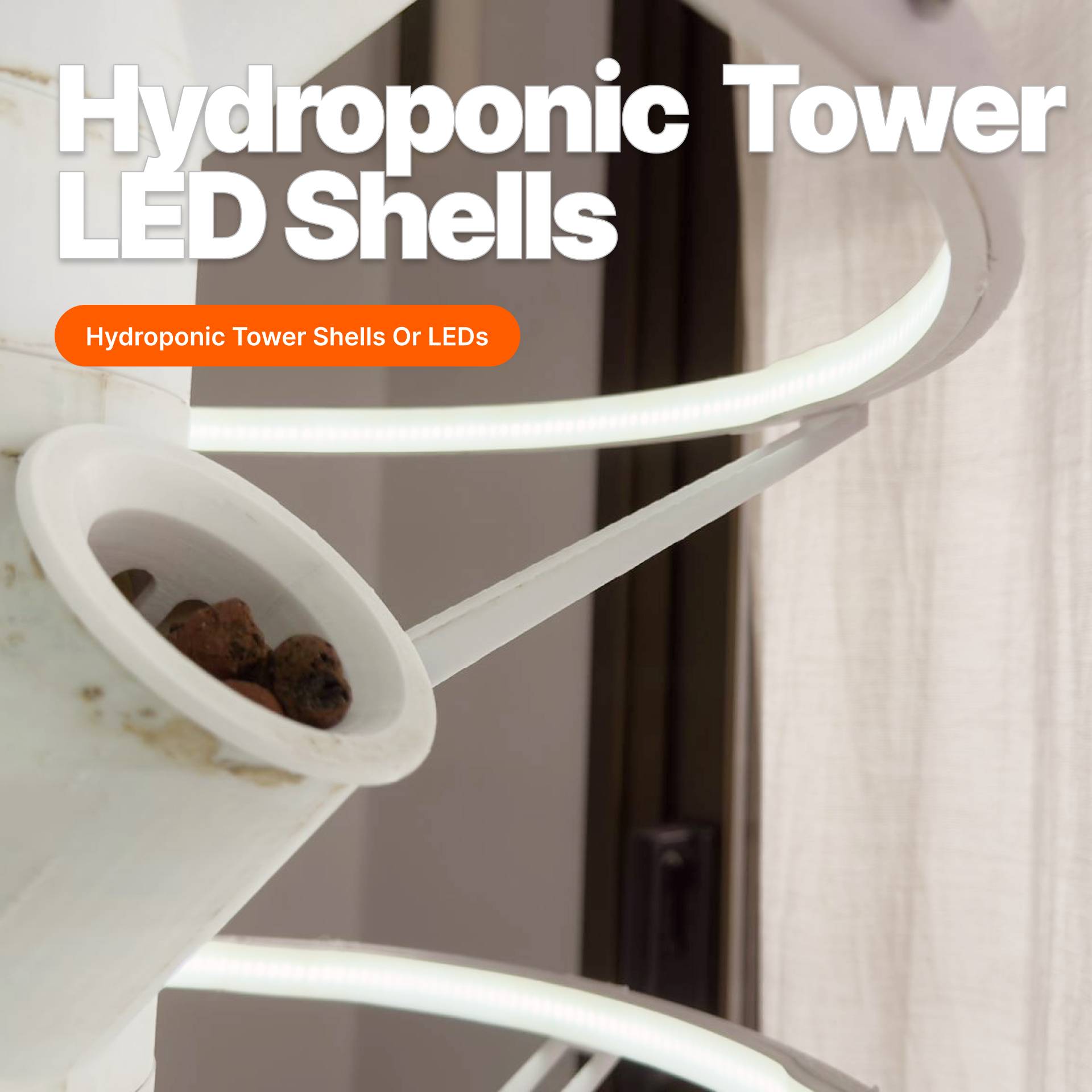 Other STL Download - Tower Shells Hydroponic Tower Garden (3&4 Way ...