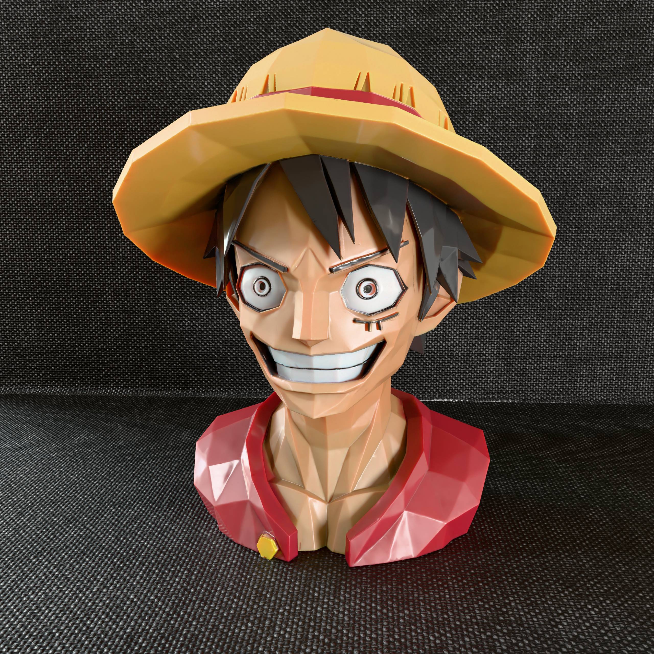 3D Printer Files | 3MF File | Luffy Bust One Piece Fan Art | Creality Cloud