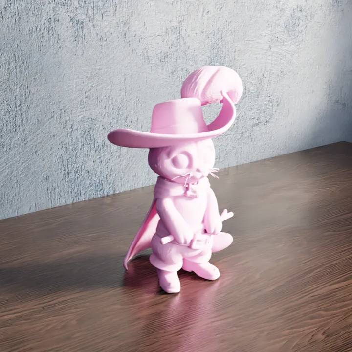 3D Printer Files | 3MF File | Puss in Boots – Swashbuckling Cat ...