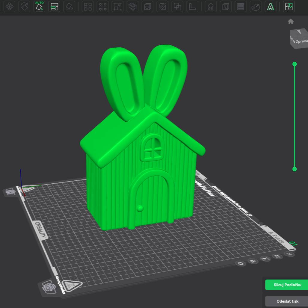 3D Printer Files | 3MF File | easter bunnyhouse | Creality Cloud