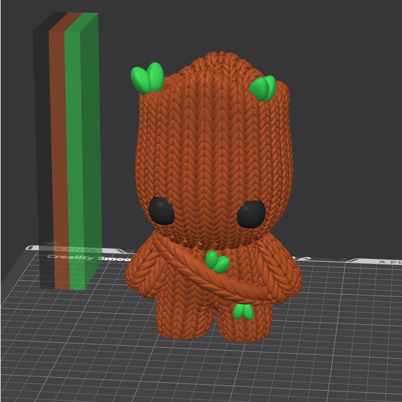 3D Printer Files | 3MF File | knitted baby groot | Keychain | Creality ...