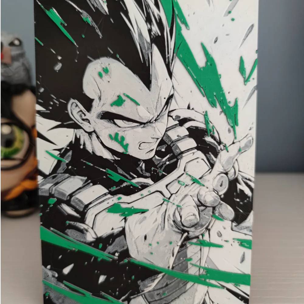 3D Printer Files | 3MF File | Hueforge Vegeta (DBZ) | Creality Cloud