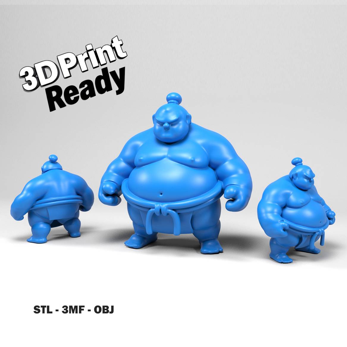 Characters & Creatures STL Download - Sumo wrestlerby 3D Everything