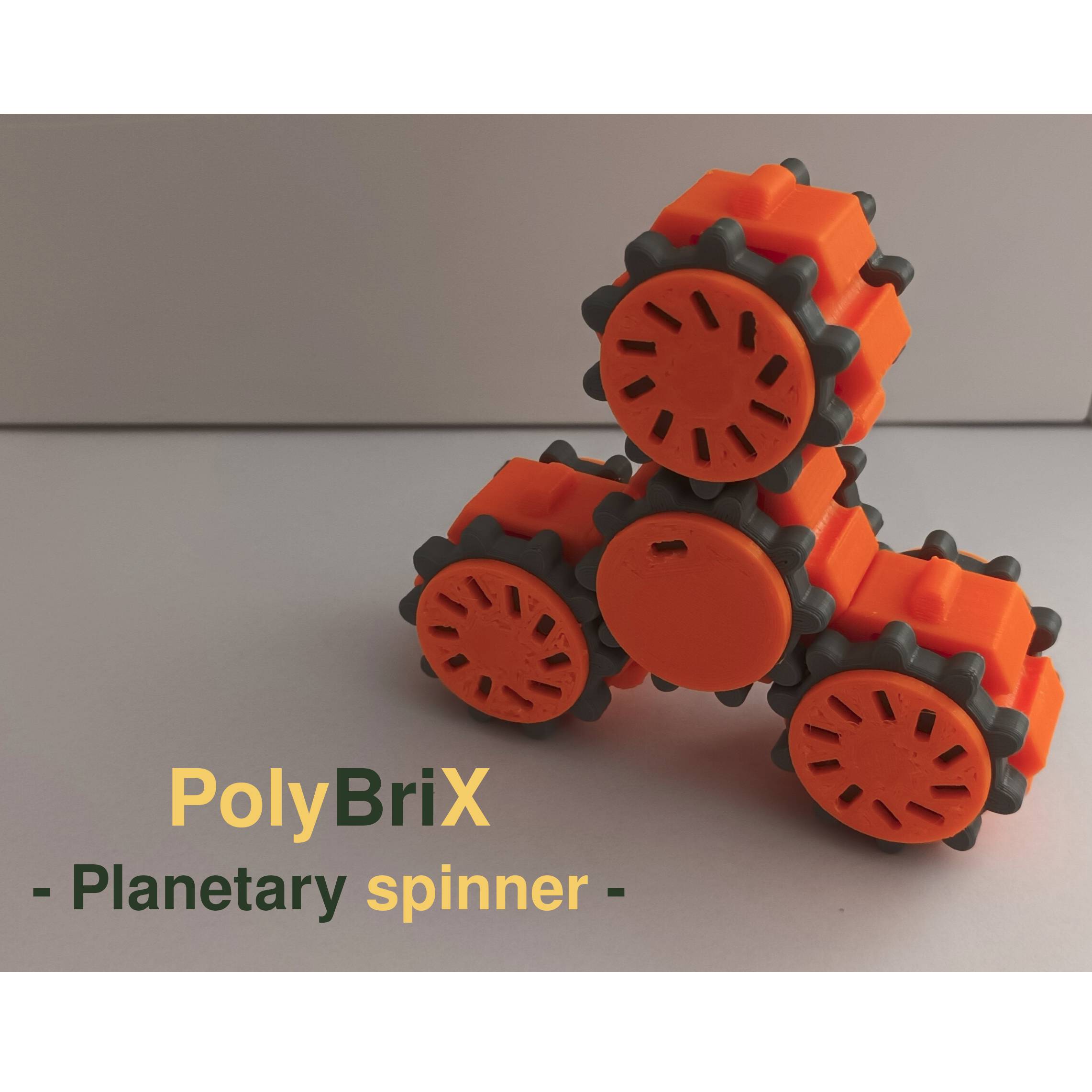 Free Construction Toys STL Download - PolyBriX planetary spinner (3 ...