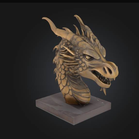 3D Printer Files | 3MF File | Double sided face dragon | Creality Cloud