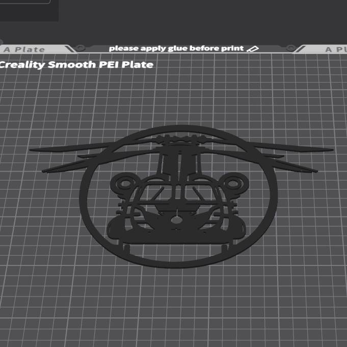 3D Printer Files | 3MF File | CH-47 CHINOOK #2 | 2D WALL ART | Creality ...