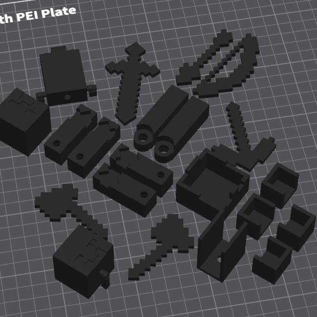 Fișiere pentru imprimante 3D | Fișier 3MF | Minecraft Steve și armura ...