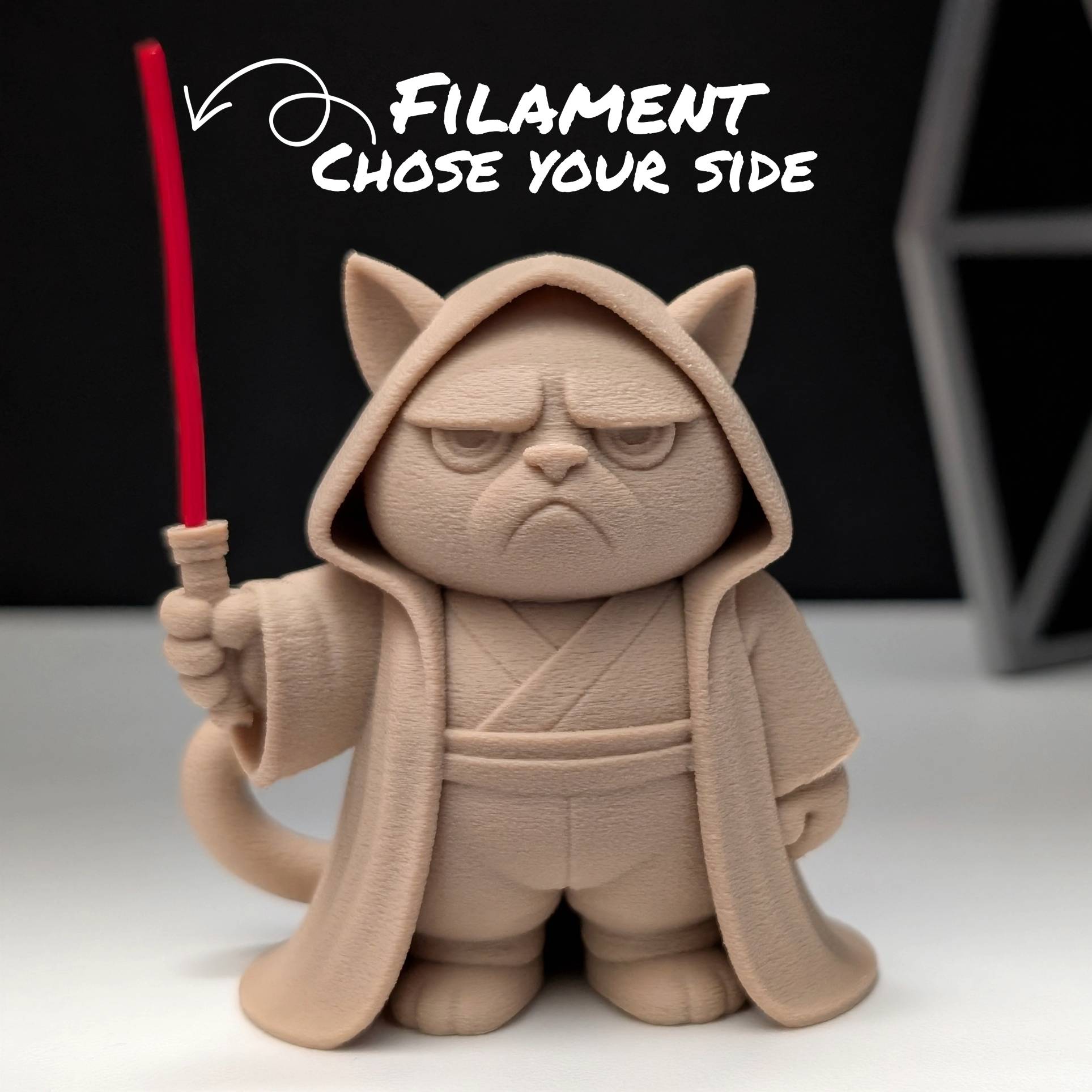 3D Printer Files | 3MF File | Darth Grumpy Cat | Creality Cloud
