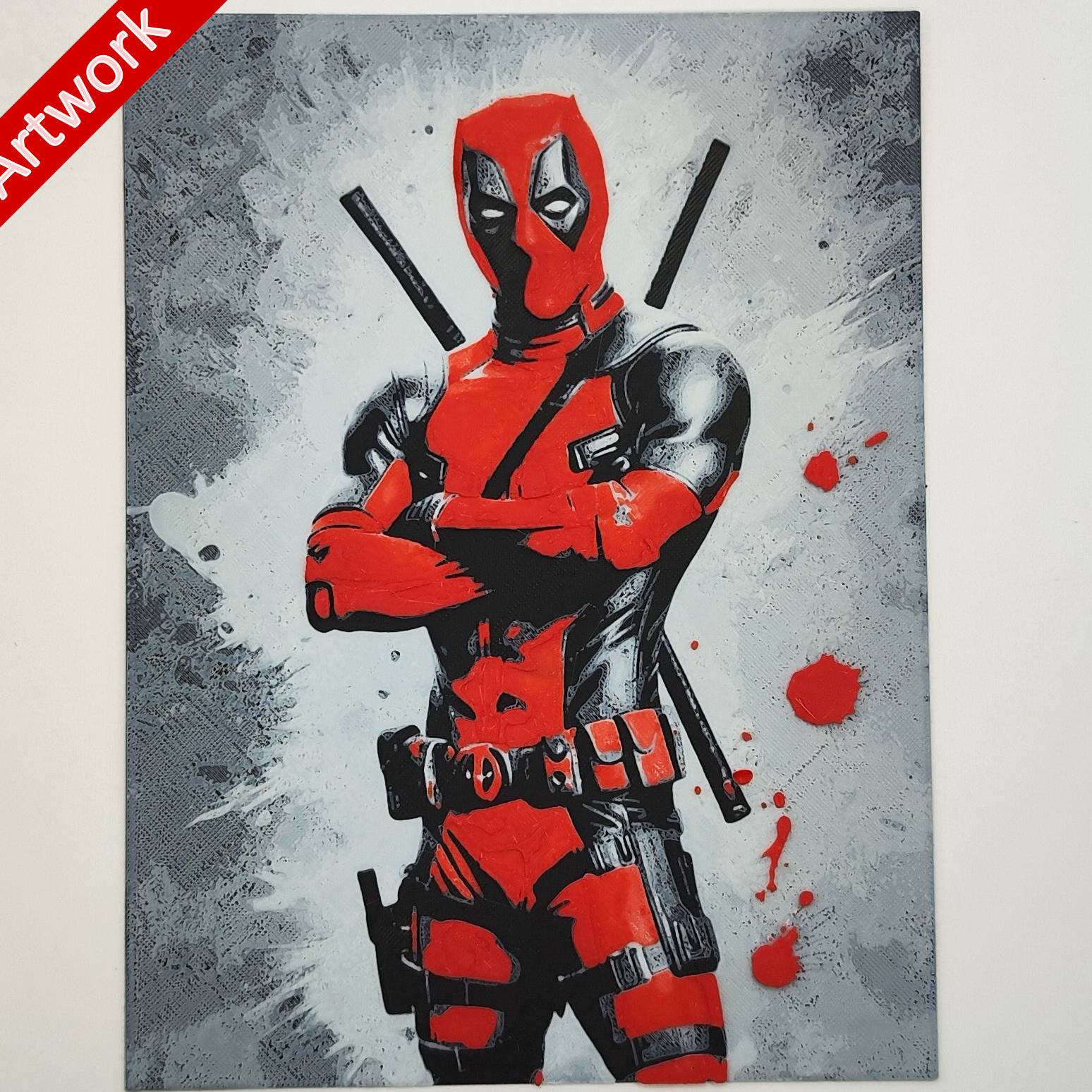 3D打印模型 | 3MF文件 | Deadpool - Hueforge | 创想云