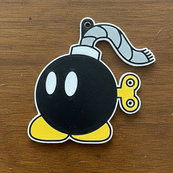 3D Printer Files | 3MF File | Keychain - Bob-ombs - Mario Bros - stl ...