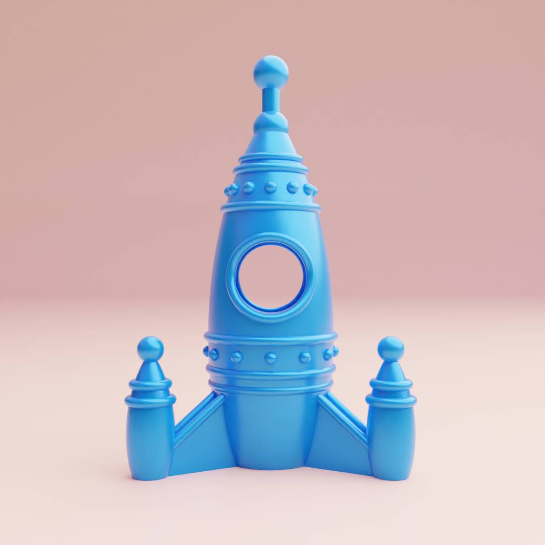 3D Printer Files | 3MF File | cool rocket spaceship toy design idea for fun | Creality Cloud