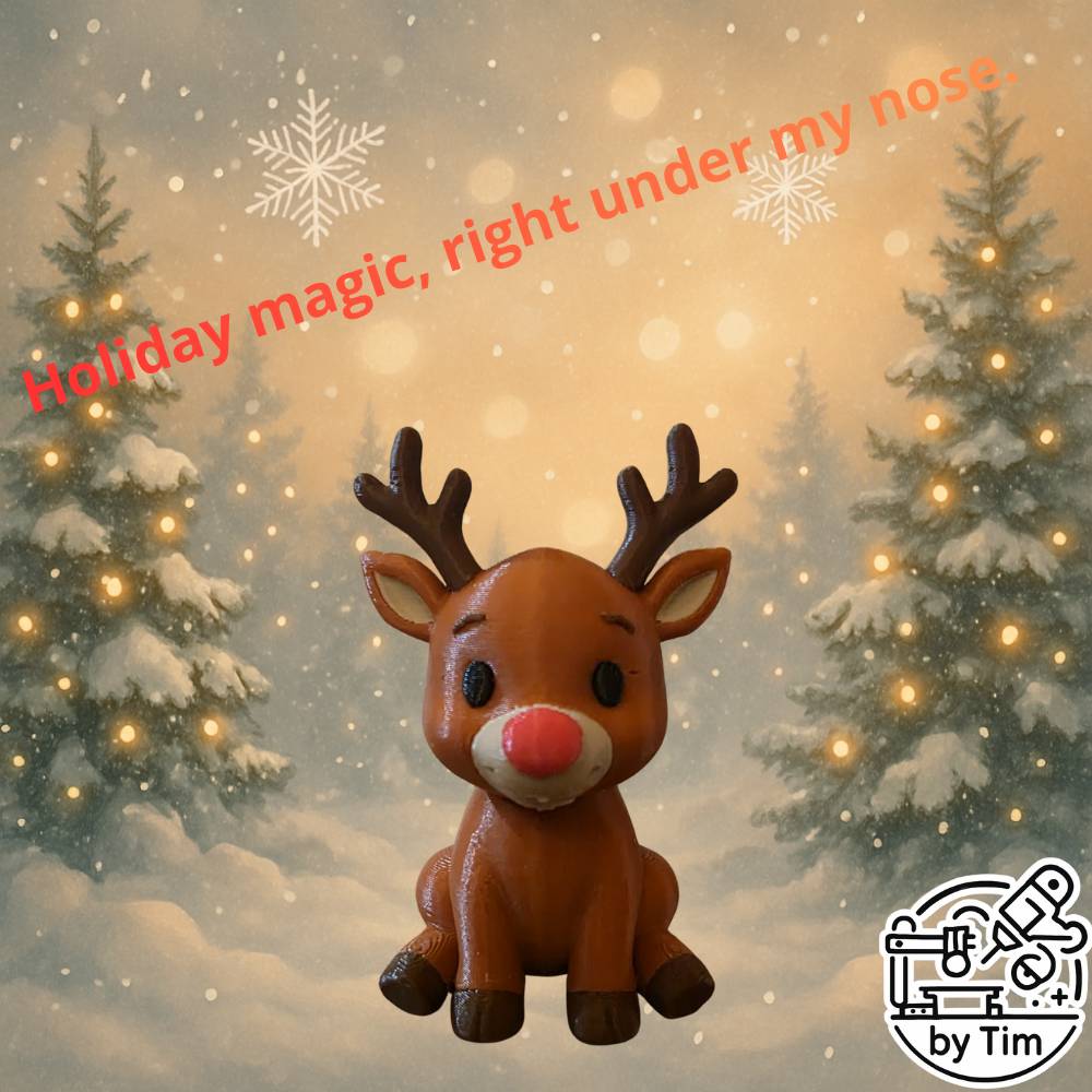 3D Printer Files | 3MF File | Rudolph the red nosed reindeer | Creality ...