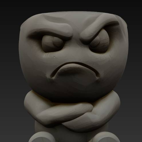 Free Home Decorations & Ornaments STL Download - Grumpy egg pen ...