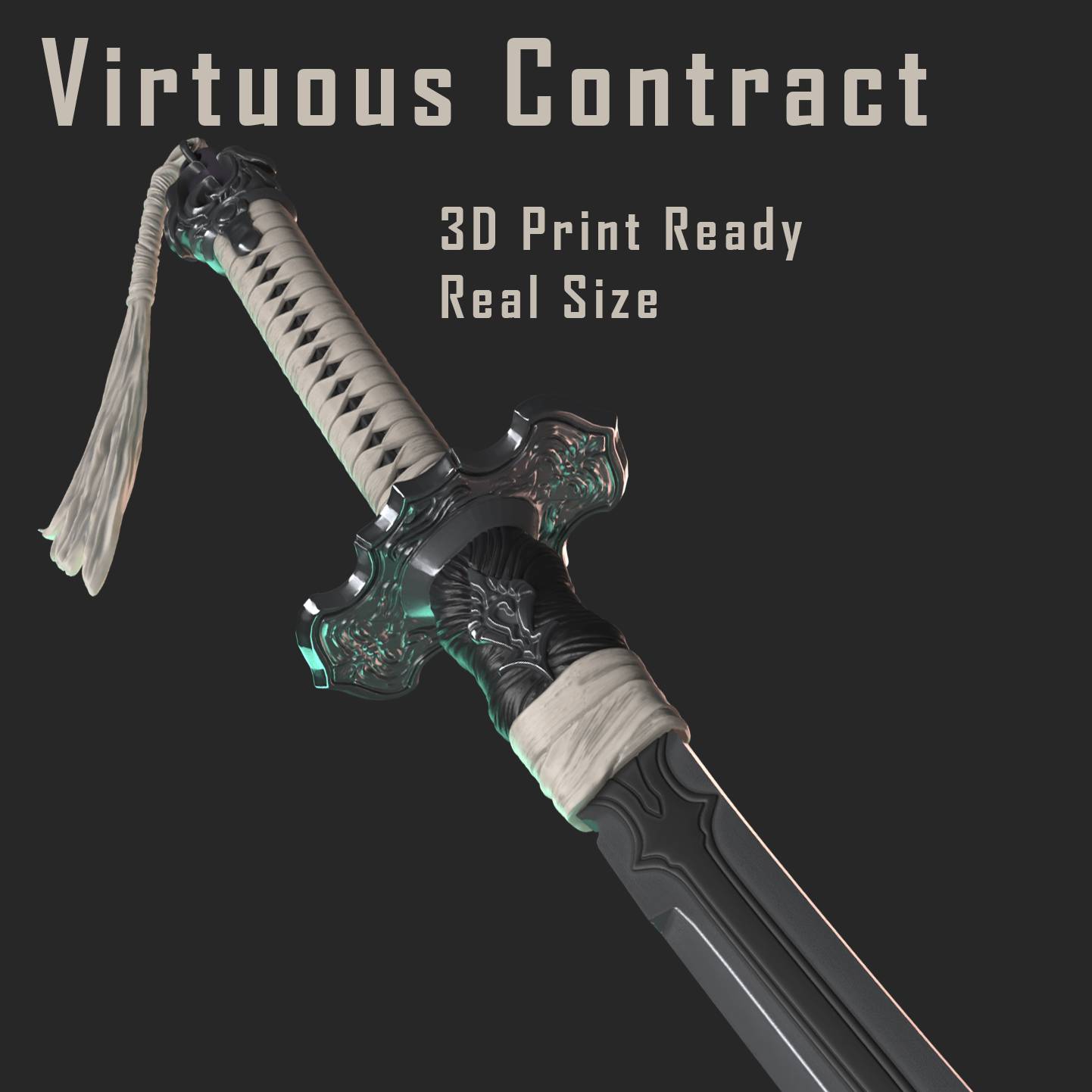 Cosplay STL Download - 2b sword virtuous contractby Hadi Eskandari