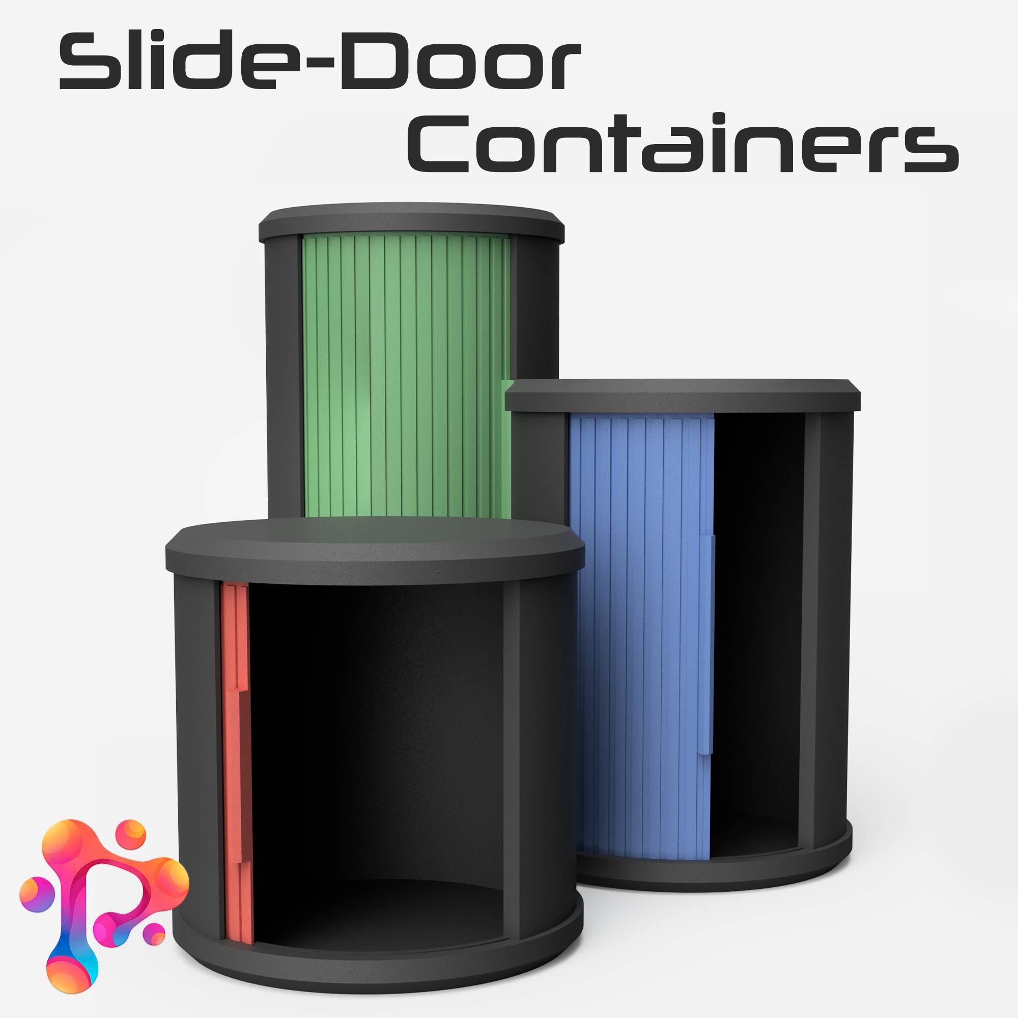 Home Appliance AccessoriesSTL 다운로드 -폴리메리아의 슬라이드 도어 컨테이너 - Polymeria