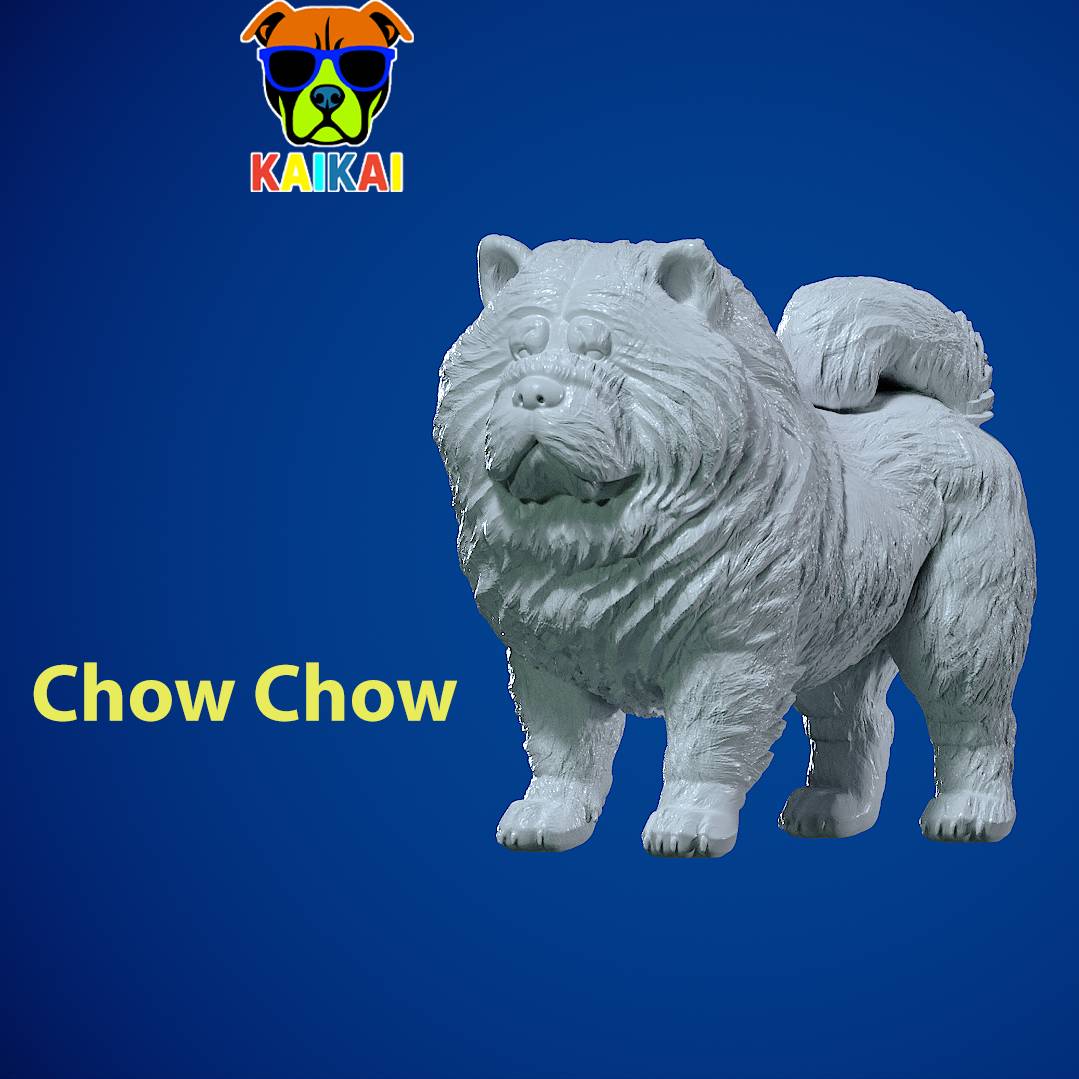 Characters & Creatures STL Download - Chow Chow Dog model - Chow Dog ...