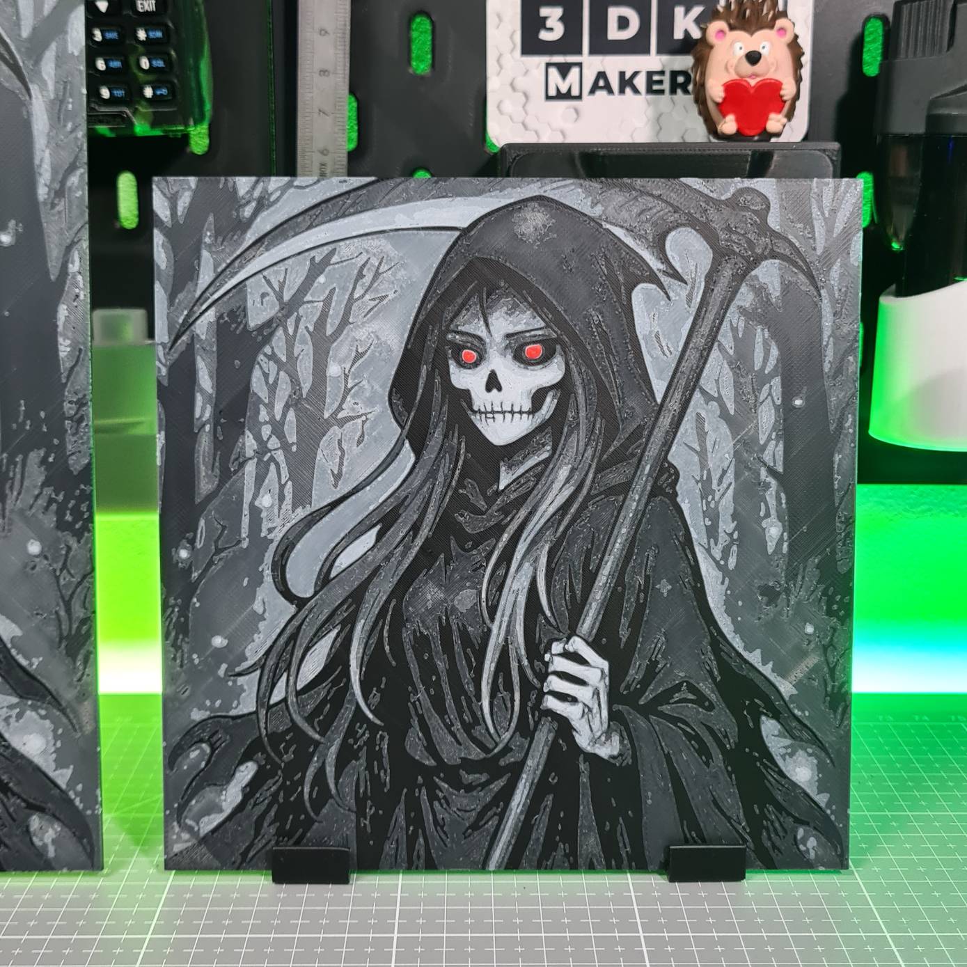 3D Printer Files | 3MF File | Reaper Girl - Hueforge - 4 Colors ...