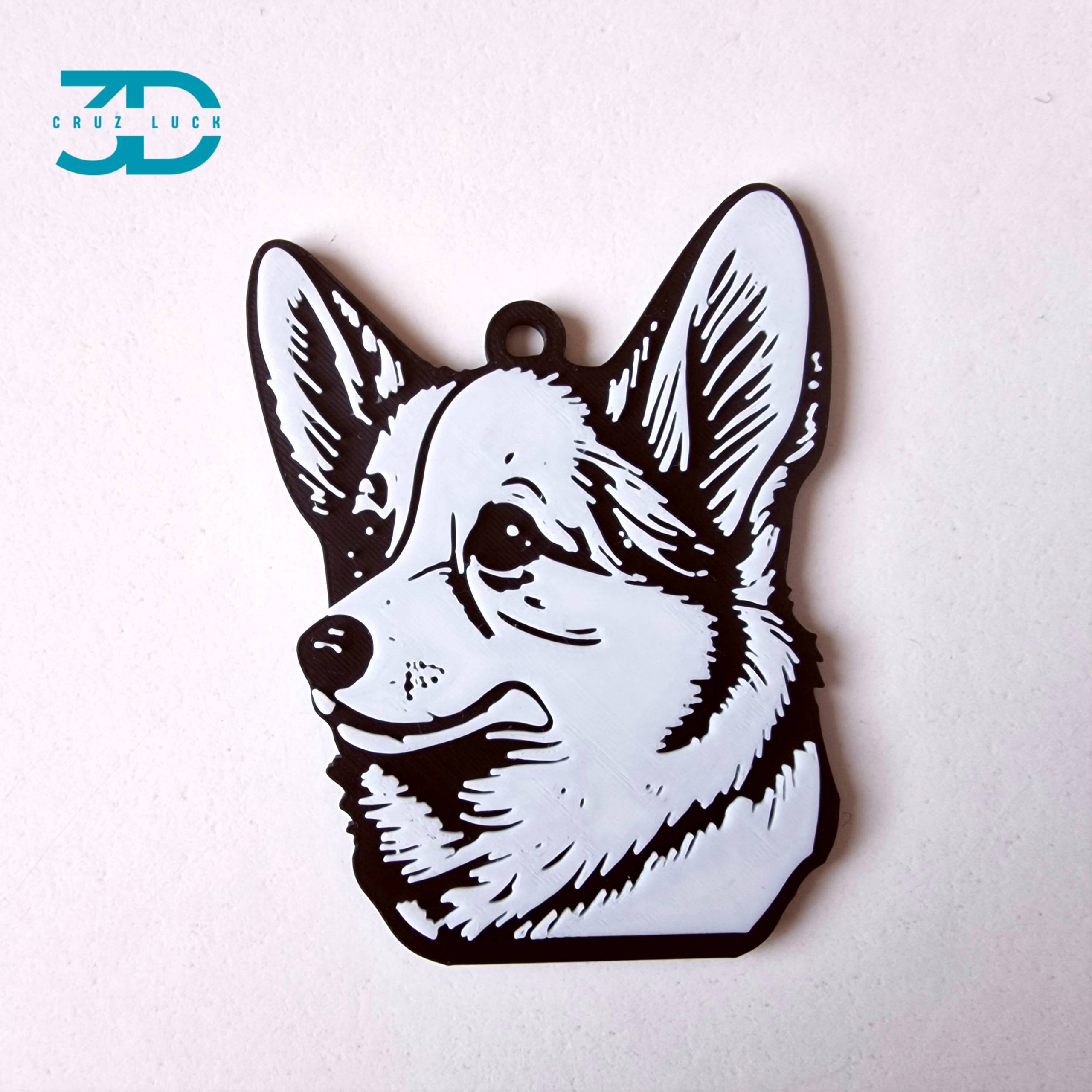 3D Printer Files | 3MF File | Corgi keychain | Creality Cloud