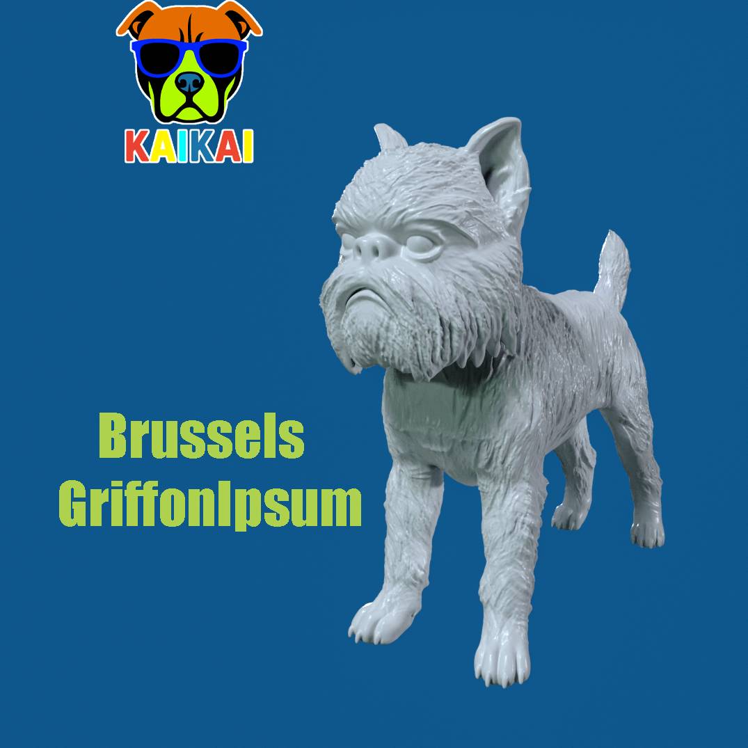 Characters & Creatures STL Download - Griffon Bruxellois Dog model - 3D ...