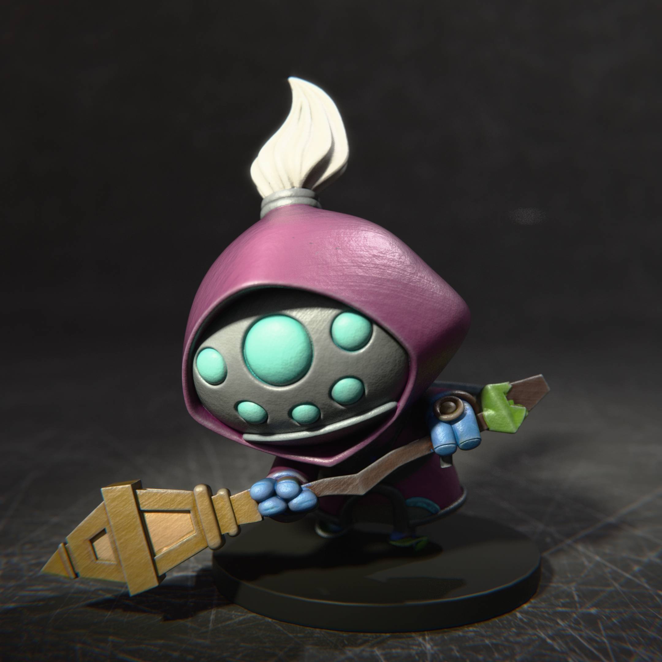 3D Printer Files | 3MF File | Jax Miniature LOL Fan Art | Creality Cloud