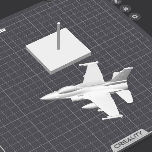 3D Printer Files | 3MF File | F16 fighter jet | Creality Cloud