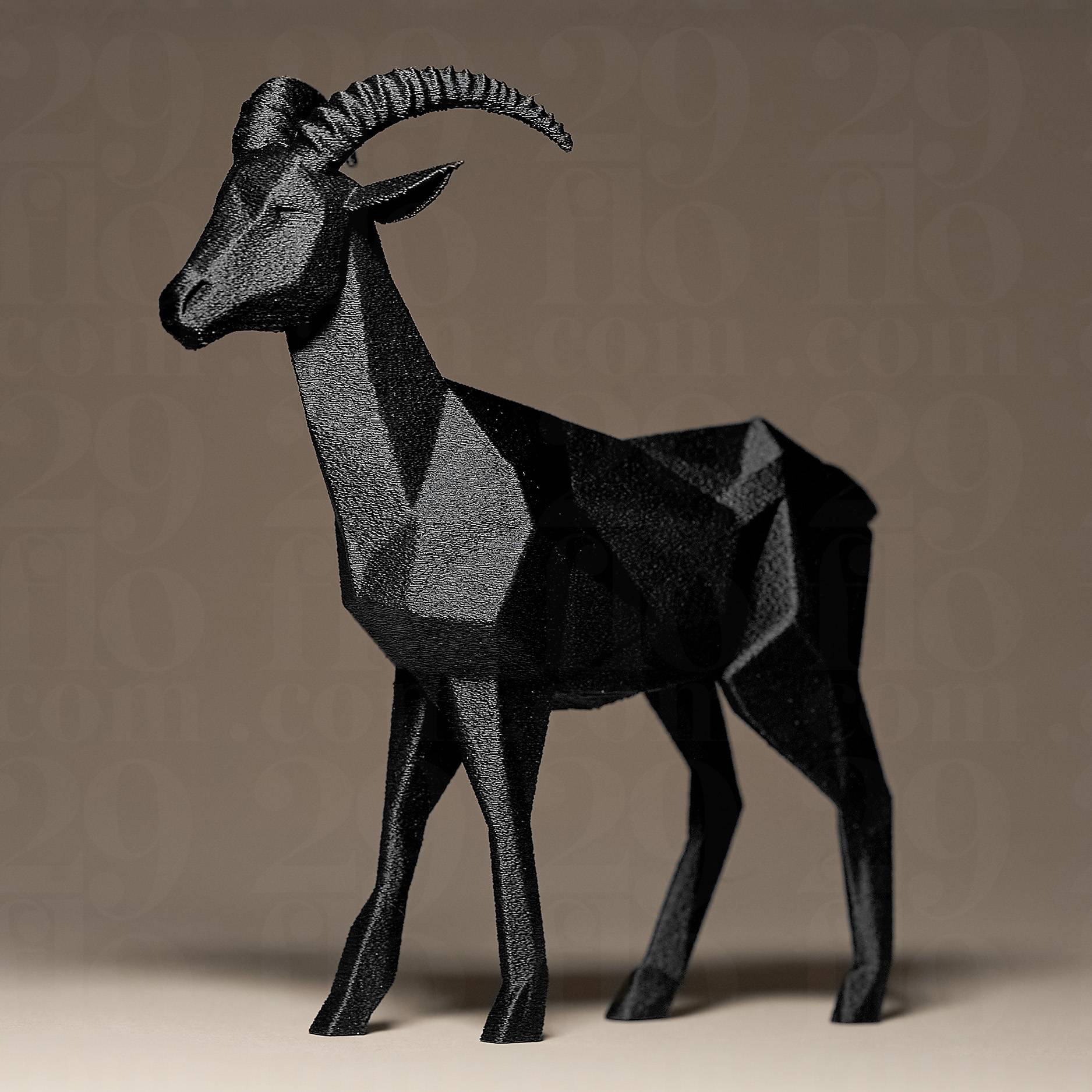 3D Printer Files | 3MF File | Geometric GOAT Figurine | Creality Cloud