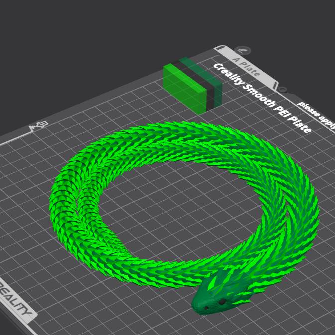 3D Printer Files | 3MF File | Ultra articulated Snake - Print in place ...